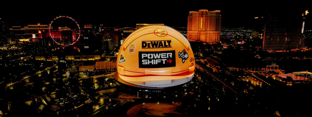 DEWALT Electrifies Vegas with Sphere Takeover