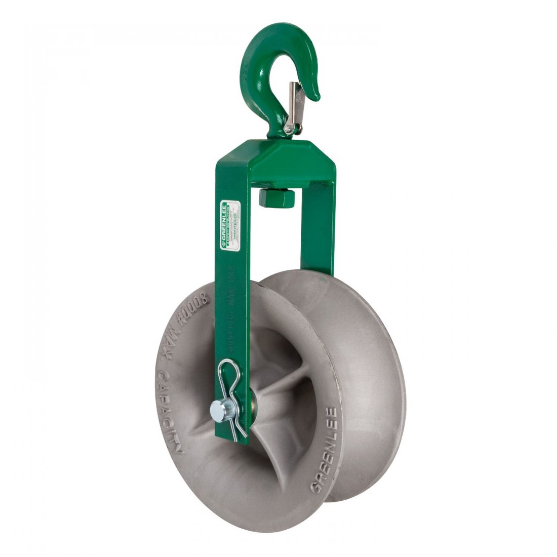 Wylaco Supply | Greenlee 8018 Hook Sheave, 8000-Pound Capacity, 18-Inch