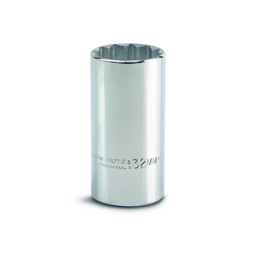 Proto® 1/2" Drive Deep Socket 32 mm - 12 Point