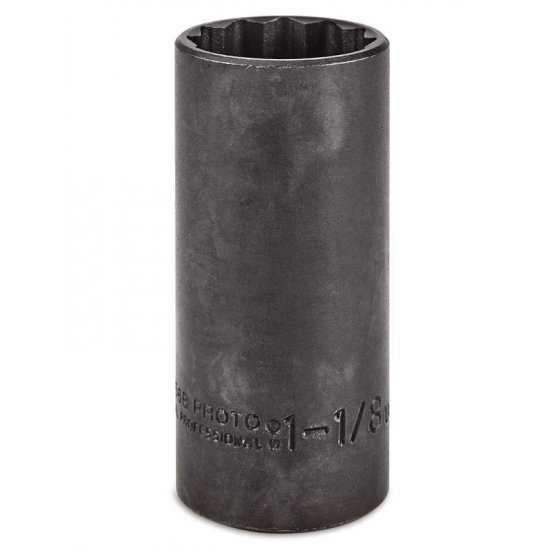 Proto® 1/2" Drive Black Oxide Deep Socket 1-1/8" - 12 Point