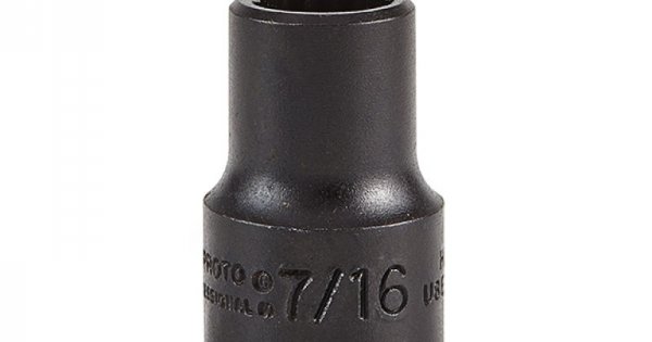 Proto® 1/2" Drive Black Oxide Socket 7/16" - 12 Point