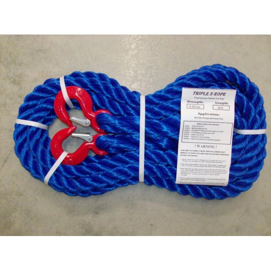Wylaco Supply | Triple S Rope TS-12.5HH20 12,500 LB TOW ROPE